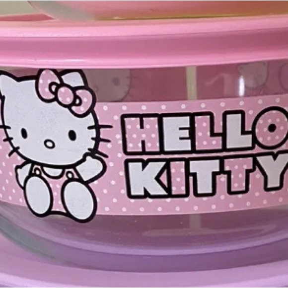Kitchen | Pyrex Hello Kitty Sanrio Glass Storage Container New Pink New ...